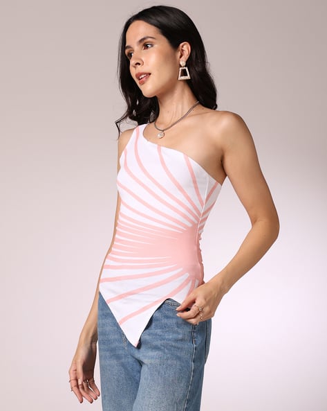 Buy Peach Tops for Women by Shein Online | sheinindia.in