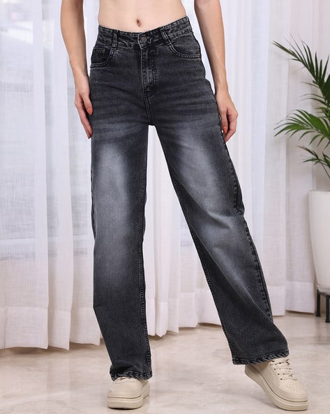 Buy Grey Jeans & Jeggings for Women by Shein Online | sheinindia.in