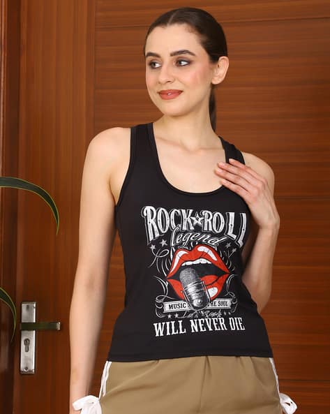 Buy Black Mix Tshirts for Women by Shein Online | sheinindia.in