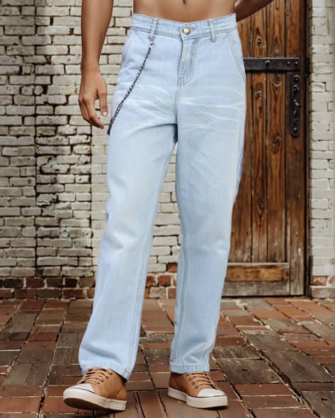 Buy Ice Blue Jeans for Men by Shein Online | sheinindia.in