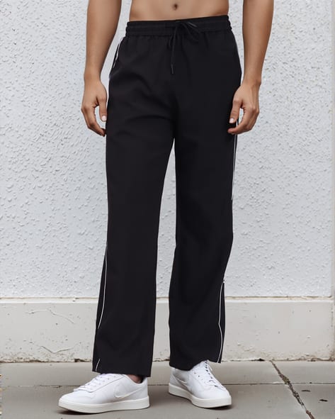 Buy Black Mix Track Pants for Men by Shein Online | sheinindia.in