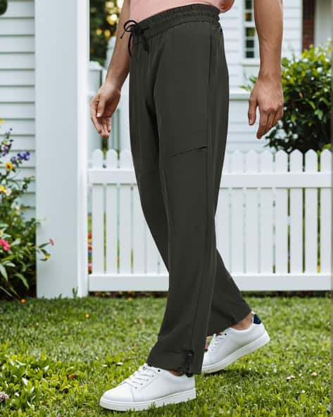 Buy Olive Track Pants for Men by Shein Online | sheinindia.in
