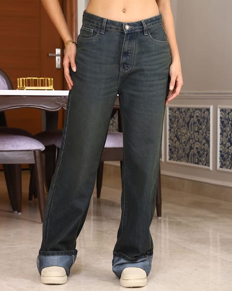 Buy Brown Mix Jeans & Jeggings for Women by Shein Online | sheinindia.in