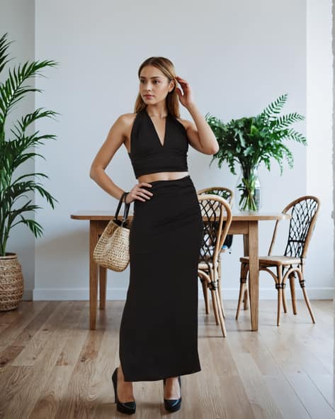 Buy Black Co-ord Sets for Women by Shein Online | sheinindia.in