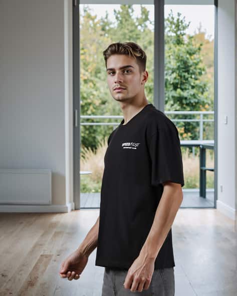 Buy Black Tshirts for Men by Shein Online | sheinindia.in