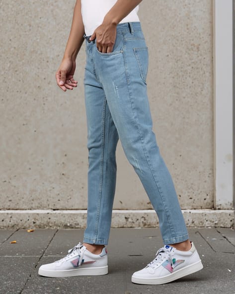 Buy Ice Blue Jeans for Men by Shein Online | sheinindia.in