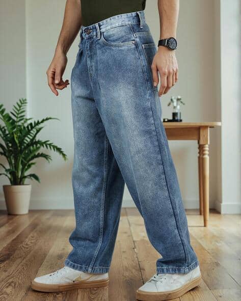 Buy Blue Mix Jeans for Men by Shein Online | sheinindia.in