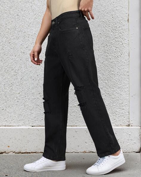 Buy Black Mix Jeans for Men by Shein Online | sheinindia.in