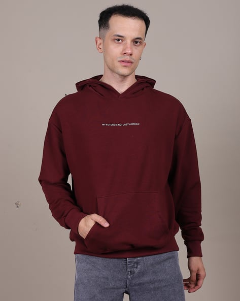 Buy Maroon Sweatshirt & Hoodies for Men by Shein Online | sheinindia.in