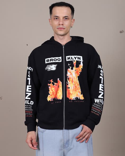 Buy Black Mix Sweatshirt & Hoodies for Men by Shein Online | sheinindia.in