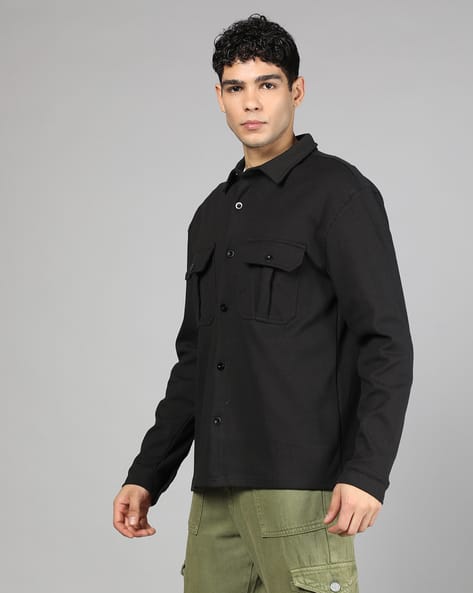 Buy Black Jackets & Coats for Men by Shein Online | sheinindia.in