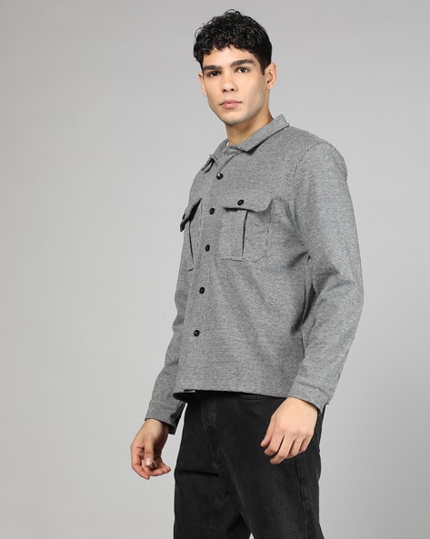 Buy Dark Grey Jackets & Coats for Men by Shein Online | sheinindia.in