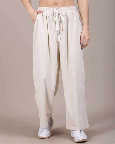 Buy Cream Track Pants for Men by Shein Online | sheinindia.in