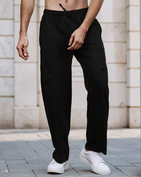 Buy Black Mix Track Pants for Men by Shein Online | sheinindia.in