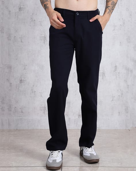Buy Navy Trousers & Pants for Men by Shein Online | sheinindia.in