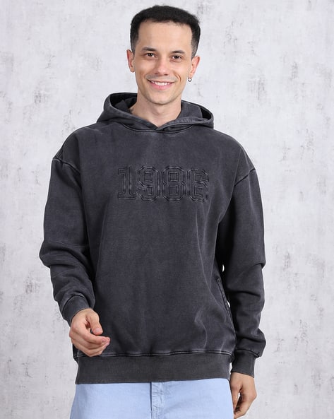 Buy Black Mix Sweatshirt & Hoodies for Men by Shein Online | sheinindia.in
