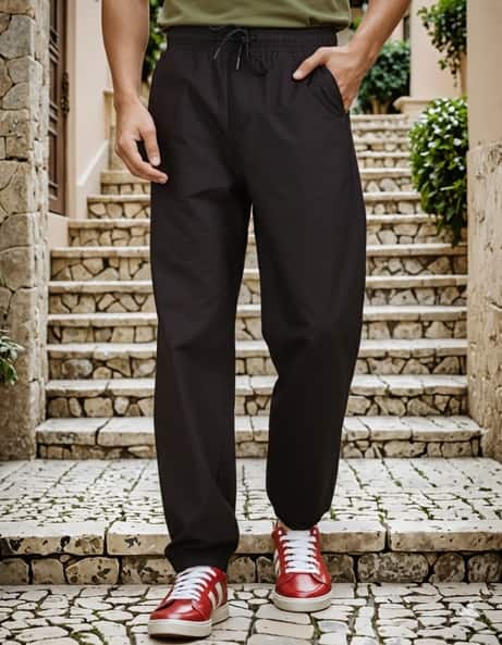 Buy Black Trousers & Pants for Men by Shein Online | sheinindia.in