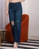 Buy Green Blue Jeans & Jeggings for Women by Shein Online | sheinindia.in