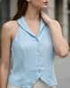 Buy Light Blue Tops for Women by Shein Online | sheinindia.in