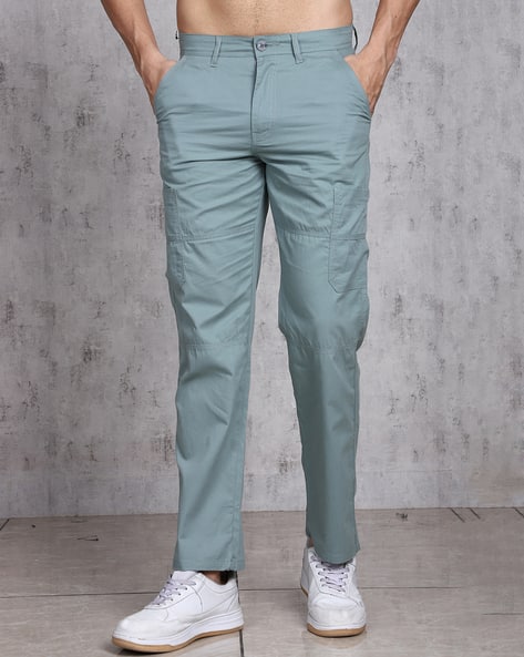 Buy Dark Olive Trousers & Pants for Men by Shein Online | sheinindia.in