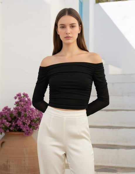 Buy Black Mix Tops for Women by Shein Online | sheinindia.in