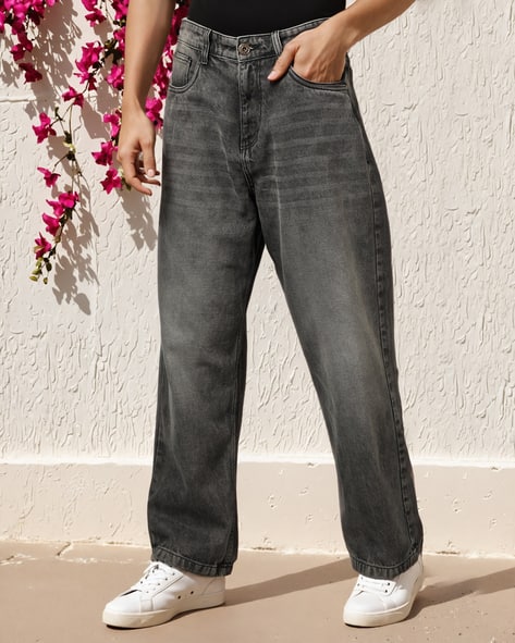 Buy Black White Jeans for Men by Shein Online | sheinindia.in