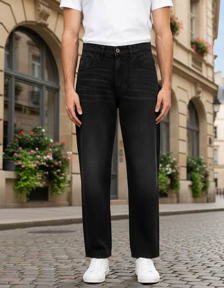 Buy White Black Jeans for Men by Shein Online | sheinindia.in