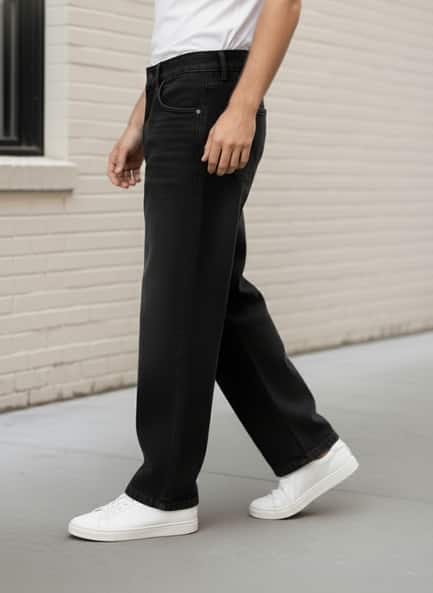 Buy Black Mix Jeans for Men by Shein Online | sheinindia.in