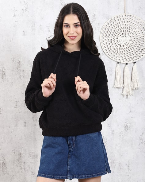 Buy Black Mix Sweatshirt & Hoodies for Women by Shein Online ...