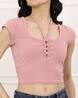 Buy Peach Tops for Women by Shein Online | Ajio.com