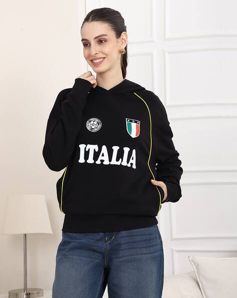 Buy Black Mix Sweatshirt & Hoodies for Women by Shein Online ...