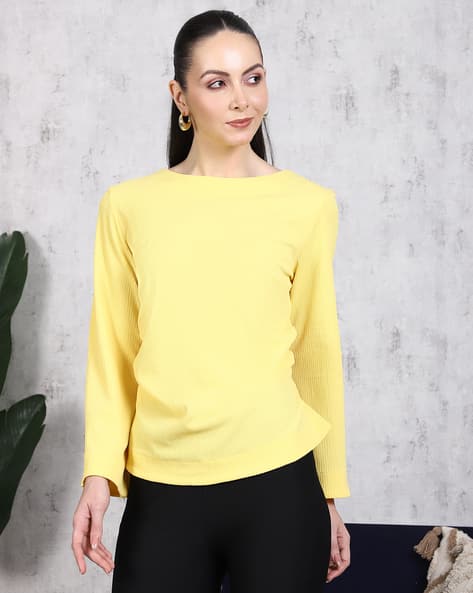 Buy Yellow Tops for Women by Shein Online | sheinindia.in