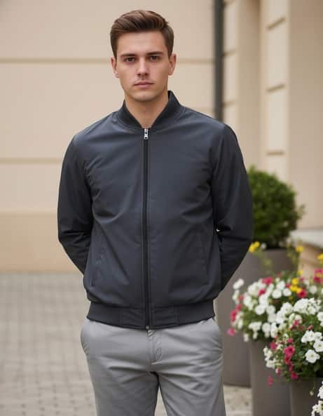 Buy Dark Grey Jackets & Coats for Men by Shein Online | sheinindia.in