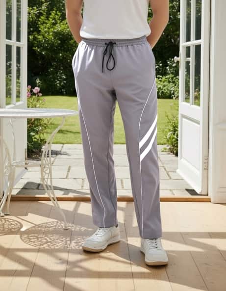 Buy Light Grey Track Pants for Men by Shein Online | sheinindia.in