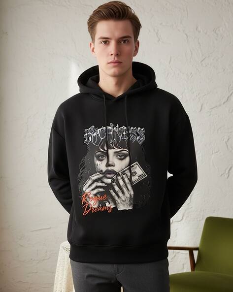 Buy Black Mix Sweatshirt & Hoodies for Men by Shein Online | sheinindia.in
