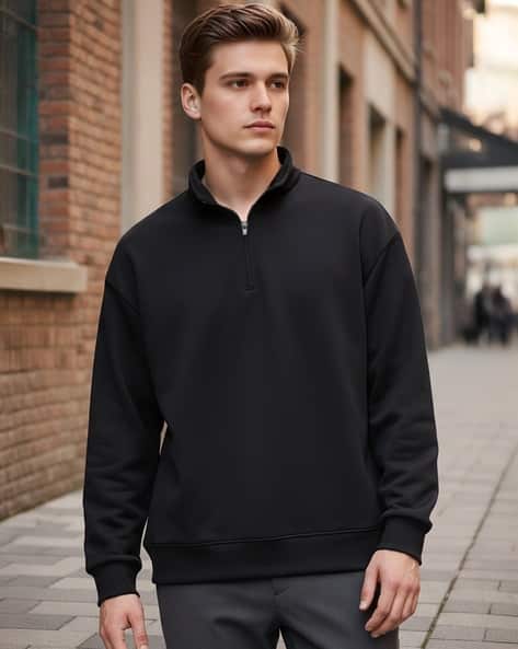 Buy Black Mix Sweatshirt & Hoodies for Men by Shein Online | sheinindia.in