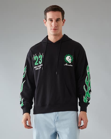Buy Black Mix Sweatshirt & Hoodies for Men by Shein Online | sheinindia.in