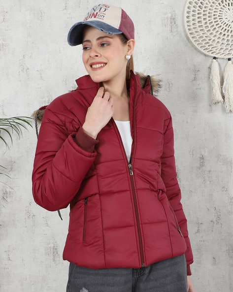 Buy Maroon Jackets & Coats for Women by Shein Online | sheinindia.in