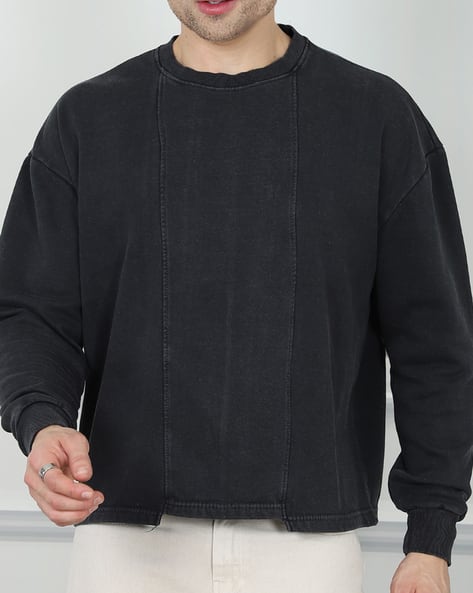 Buy Black Mix Sweatshirt & Hoodies for Men by Shein Online | sheinindia.in