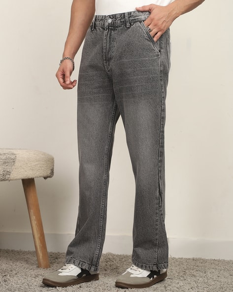 Buy Light Grey Jeans for Men by Shein Online | sheinindia.in
