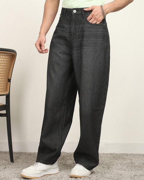 Buy Black Mix Jeans for Men by Shein Online | sheinindia.in