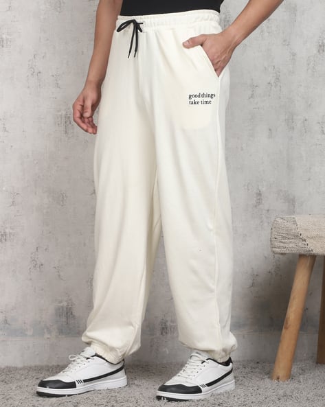 Buy Cream Track Pants for Men by Shein Online | sheinindia.in