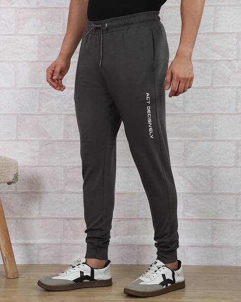 Buy Dark Grey Track Pants for Men by Shein Online | sheinindia.in