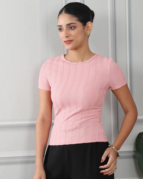 Buy Peach Tops for Women by Shein Online | sheinindia.in